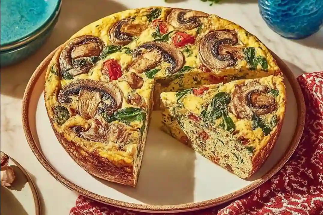 Vegetable Crustless Quiche
