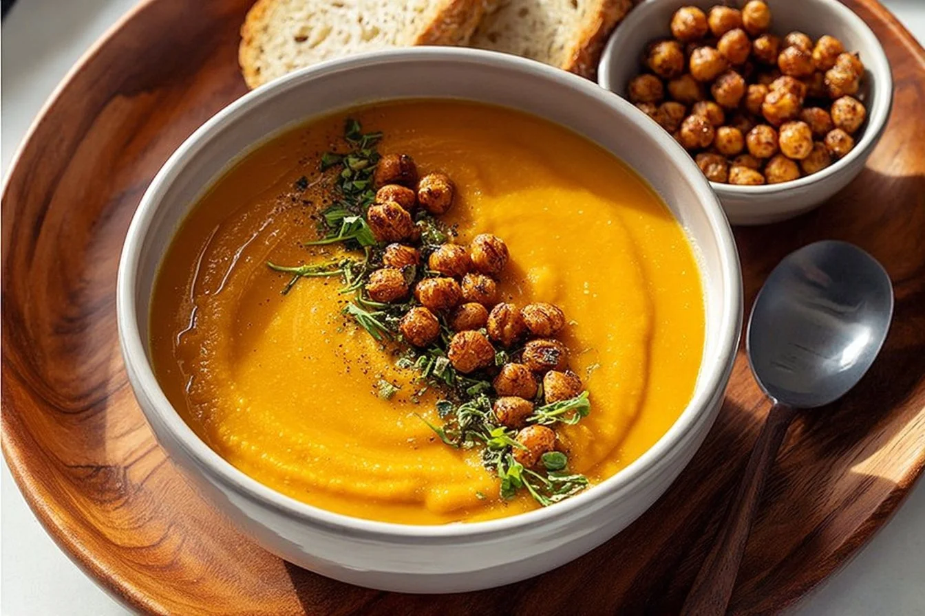 Roasted Sweet Potato and Carrot Soup
