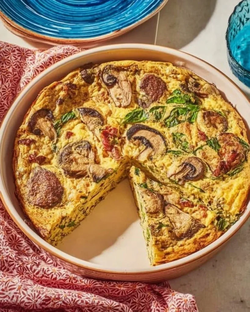 Vegetable Crustless Quiche